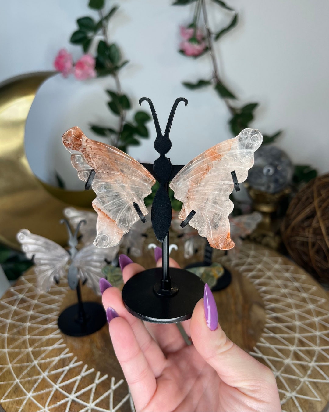 Crystal Butterfly Baby Wings Healing Crystals, Crystal Carvings, on ...