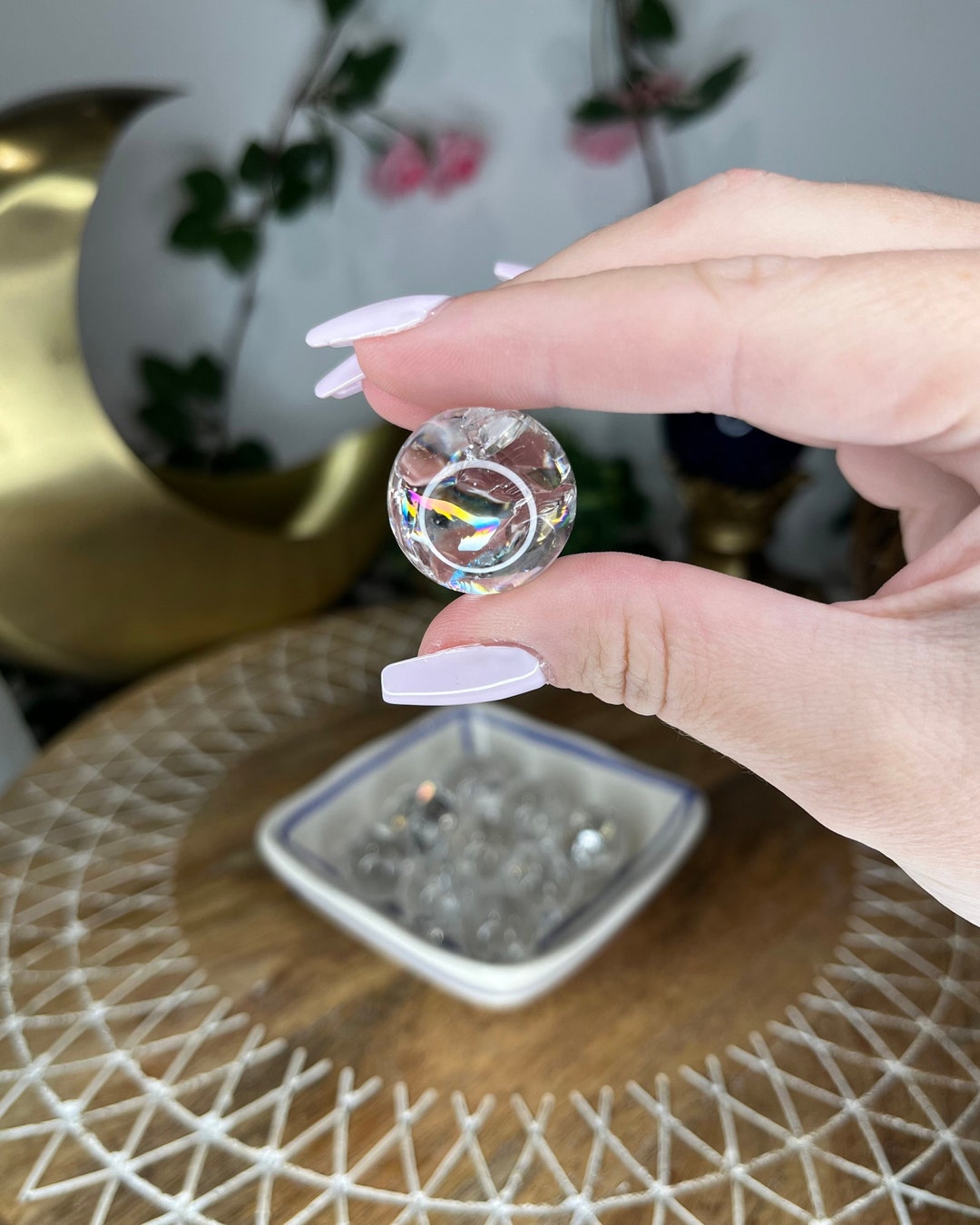 Mini Clear Quartz Spheres Crystals Crystal Spheres Mini - Etsy