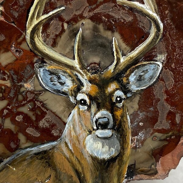 Handpainted Stone - Etsy