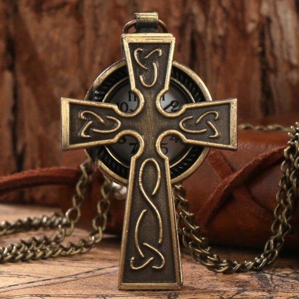 Pocket Watch With Cross - Etsy