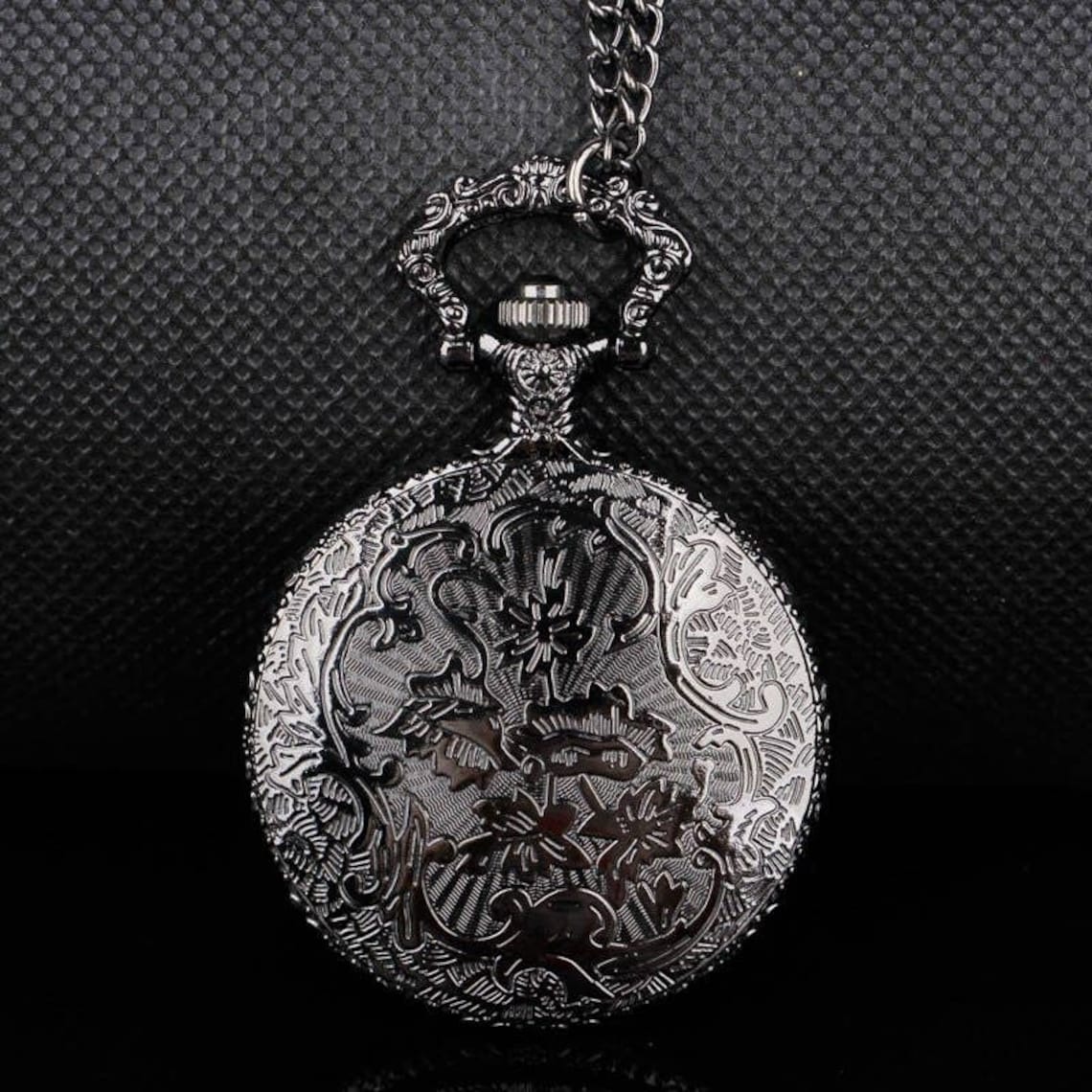 Wolf Pocket Watch NEW Black Metal Wolves Wild Nature Outdoors - Etsy