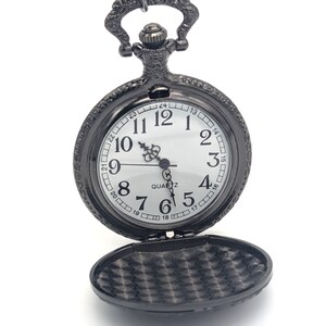 Wolf Pocket Watch NEW Black Metal Wolves Wild Nature Outdoors Gift ...