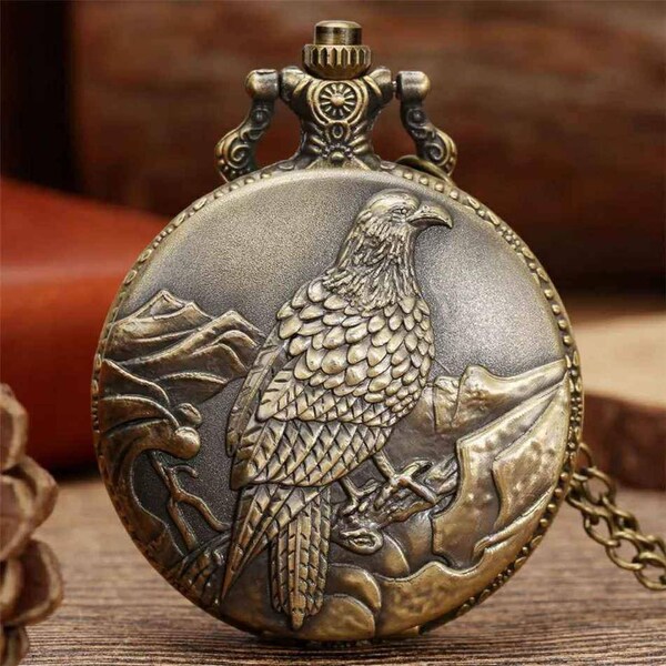 Eagle Pocket Watch - Etsy