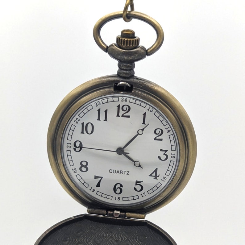 Bald Eagle Patriotic NEW Pocket Watch USA in God We Trust Gift Antique ...