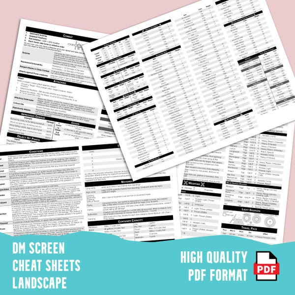 Dm Screen Inserts 2024 - Etsy