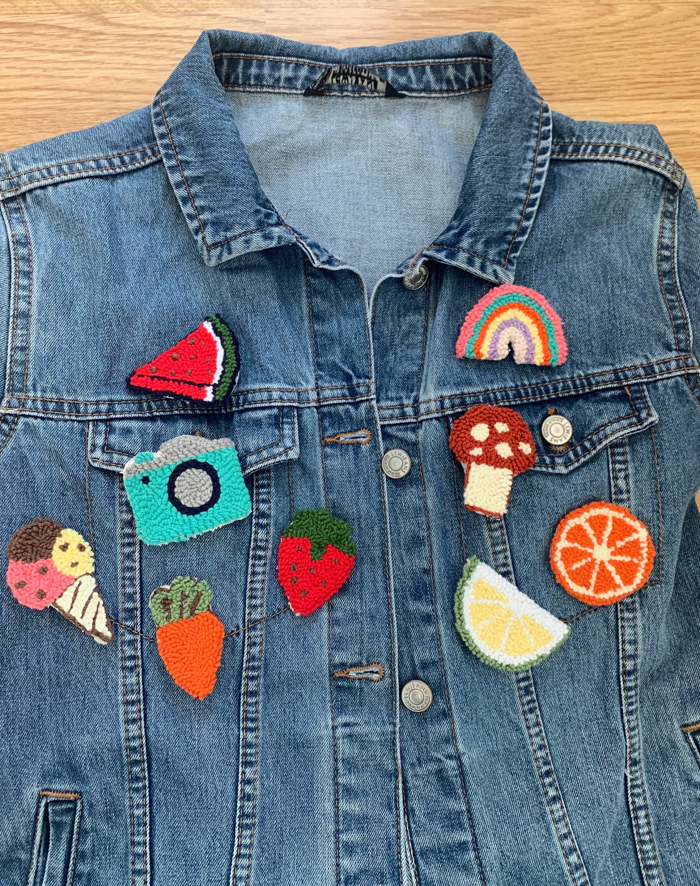 Multi Set, Embroidered Brooch Pin for Women,punch Needle Hair Barrette ...