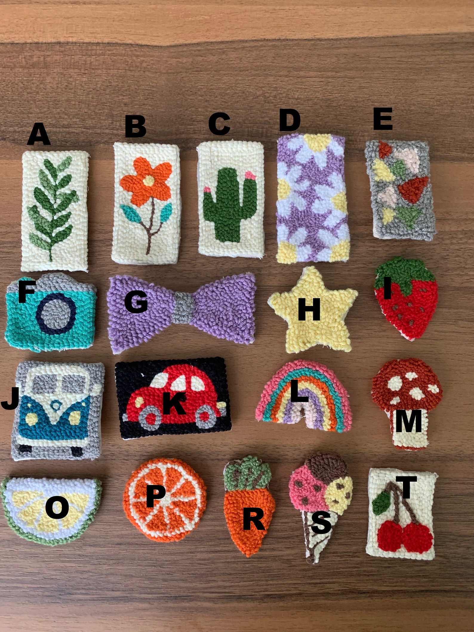 Multi Set, Embroidered Brooch Pin for Women,punch Needle Hair Barrette ...