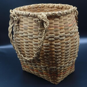Native American Rope Handle Basket Passamaquoddy Antique Maine Estate ...