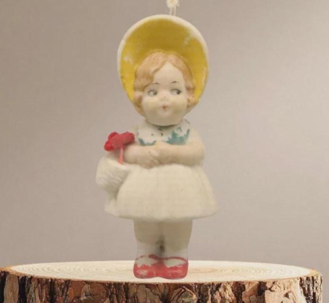 Antique German Bisque Nodder Doll Hanging Ornament Mini Figure Germany ...