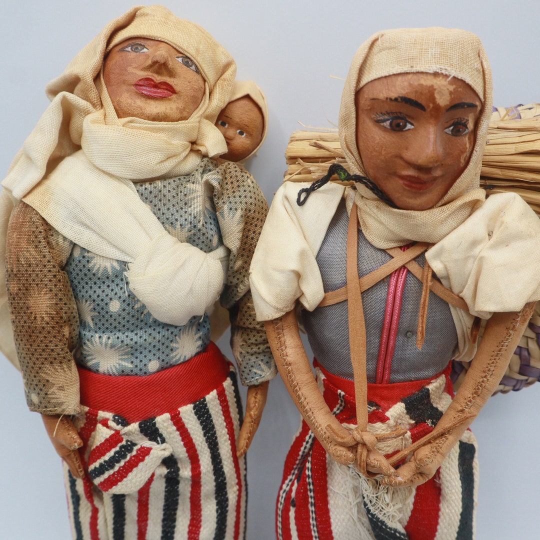 Antique Leather Dolls Tangier Morocco All Original Clothing - Etsy