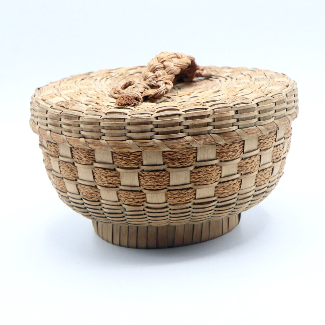 Antique Maine Estate Native American Passamaquoddy Large - Etsy