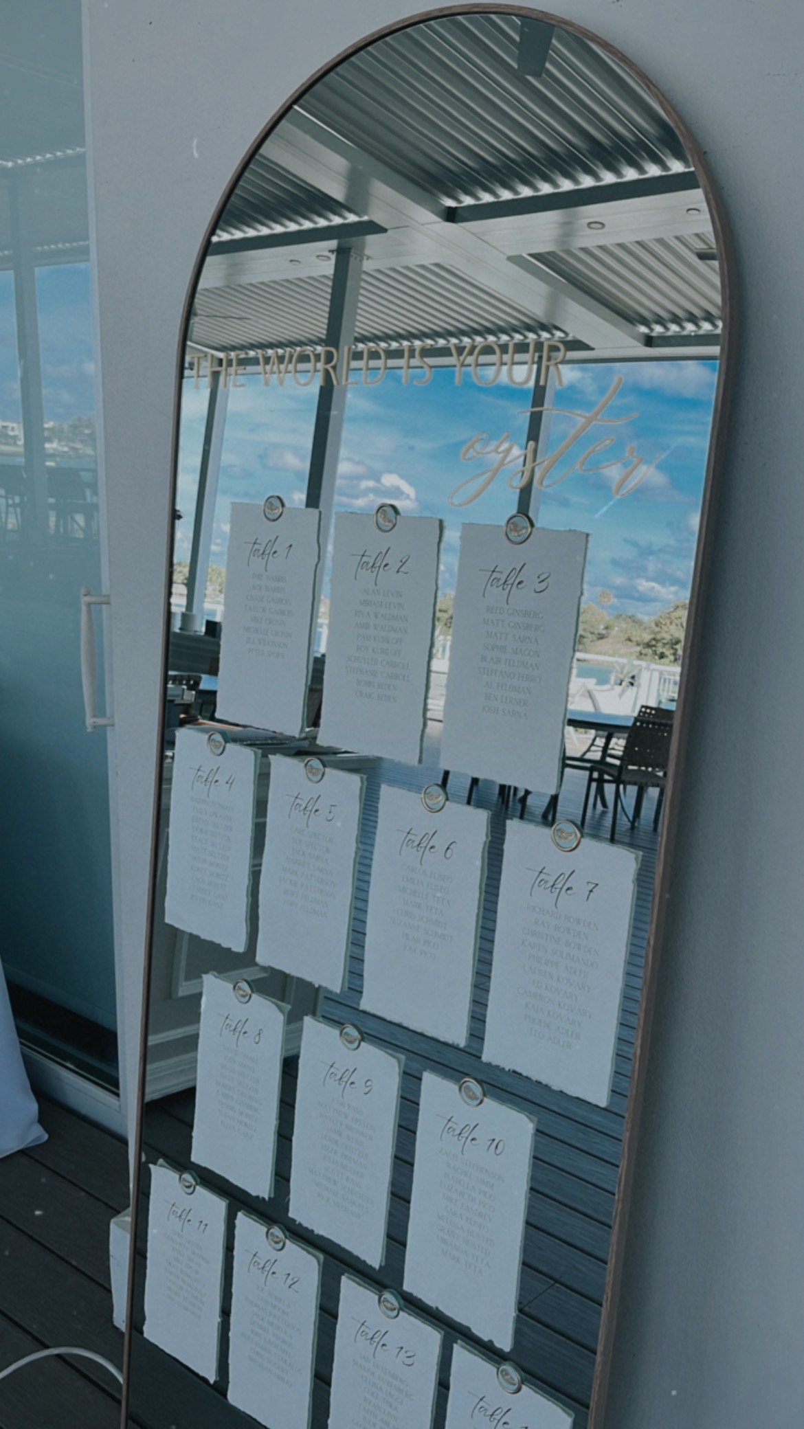 Seating Chart Calligraphy - Etsy