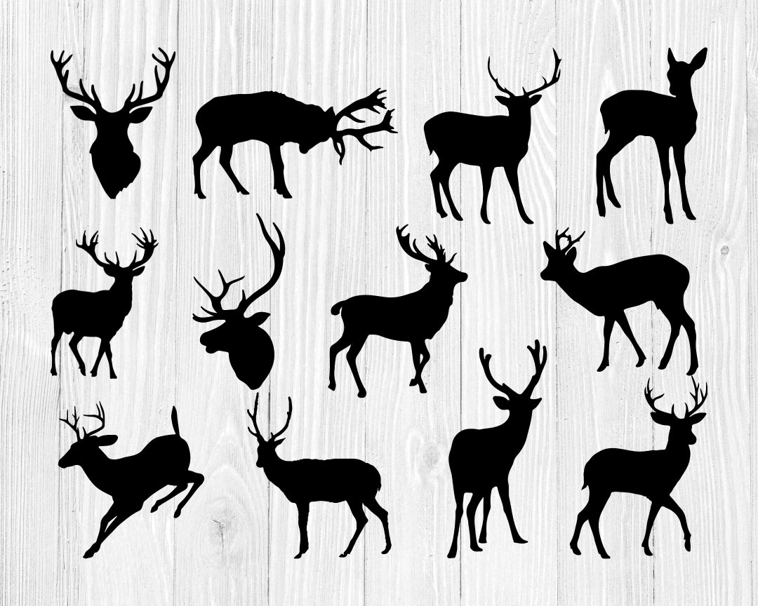 Deer SVG Bundle, Reindeer SVG Perfect for Cutting Out on Paper, Card ...