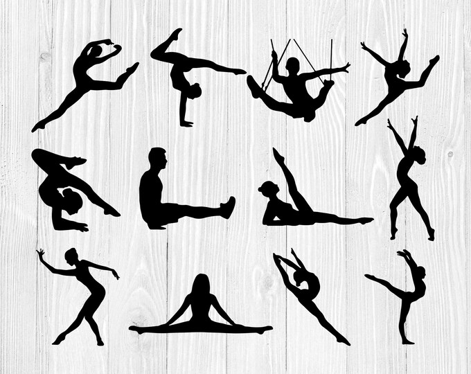 Gymnastics SVG, Gymnast Cut File, Dance Svg Cut Files, Svg File Svg for ...