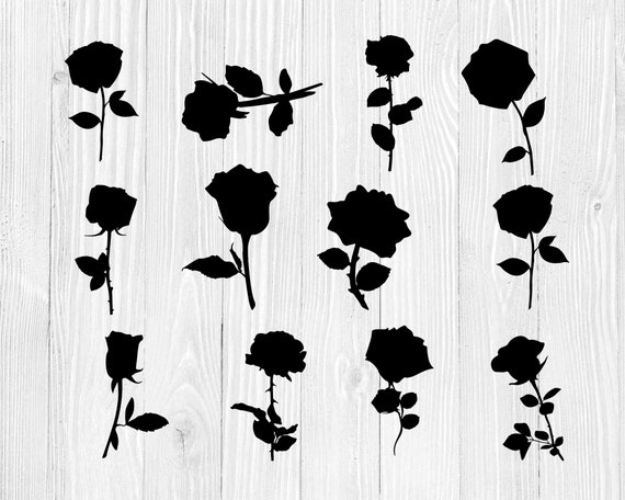 Rose SVG Bundle Rose Bundle SVG File for Cricut for | Etsy