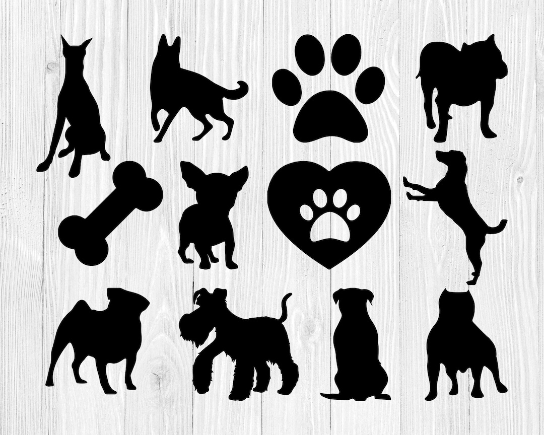 Dog Breed SVG, Dog SVG, File for Cricut, for Silhouette Cut Files, Dog ...