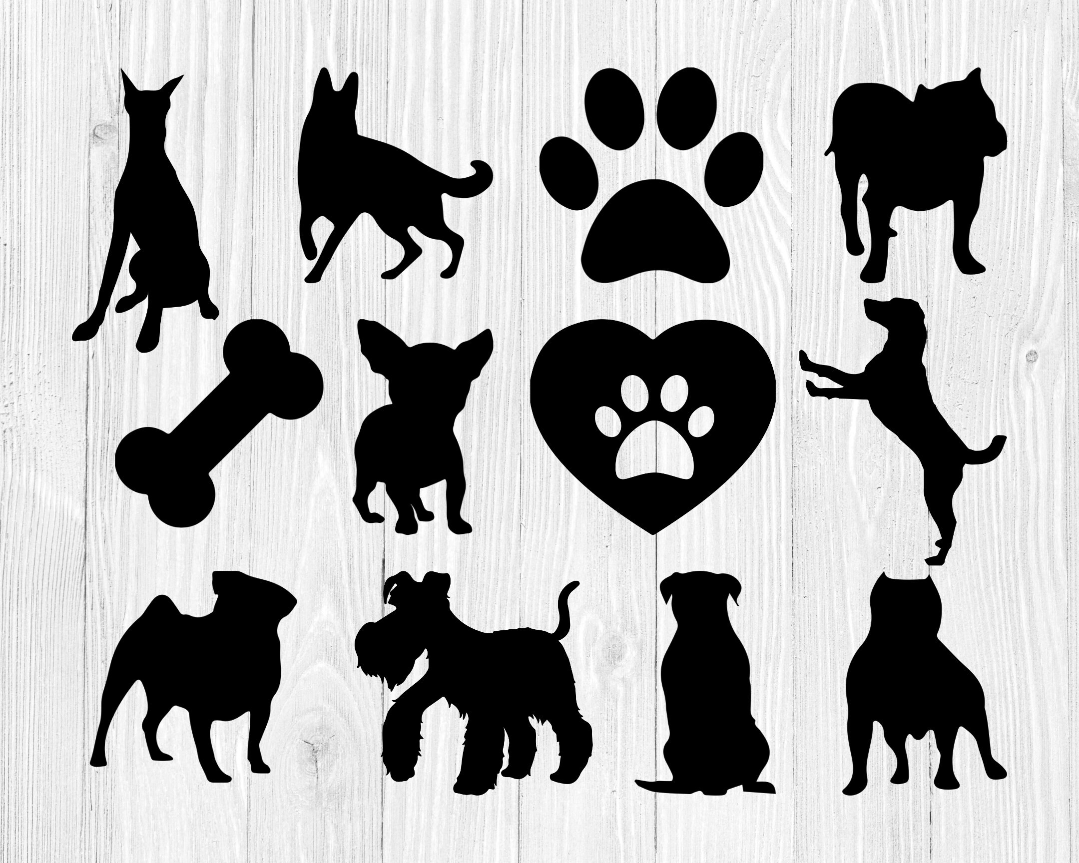 Dog Breed SVG, Dog SVG, File for Cricut, for Silhouette Cut Files, Dog ...