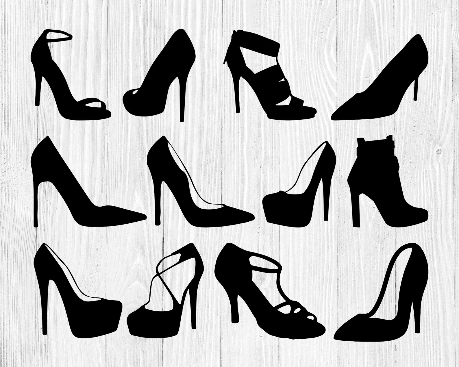 Talon haut Svg Talons Svg Chaussure Svg Svg Fichier de - Etsy France