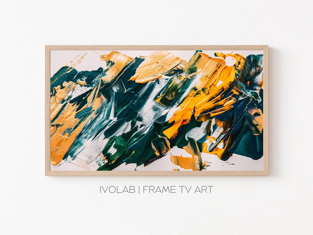 Samsung Frame TV Abstract Art | 4K Vintage Farmhouse Art | Modern ...