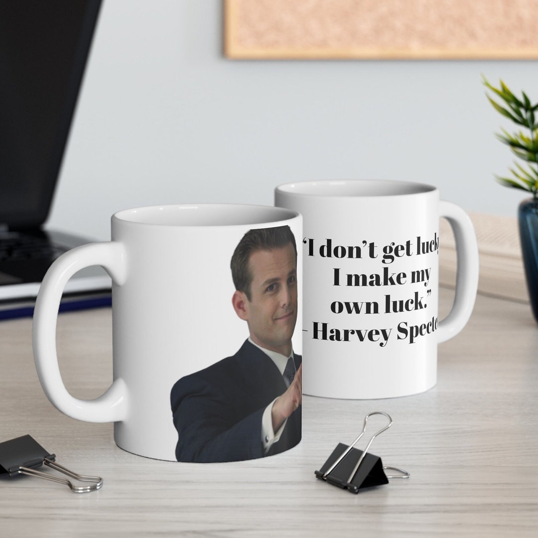 Harvey Specter Witty Coffee Mug Iconic TV Quotes Novelty Gift Louis ...