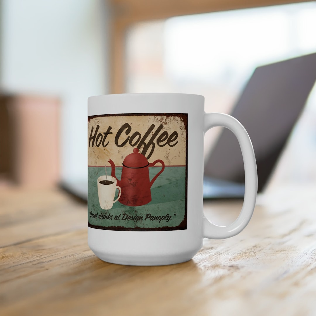 Vintage Coffee Mug Boho Classic Coffee Mugs Retro Boho Old Sign 15oz - Etsy