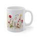 Blossom Beauty Flower Long Stem Coffee Mug Soft Pastels Elegant To-go ...