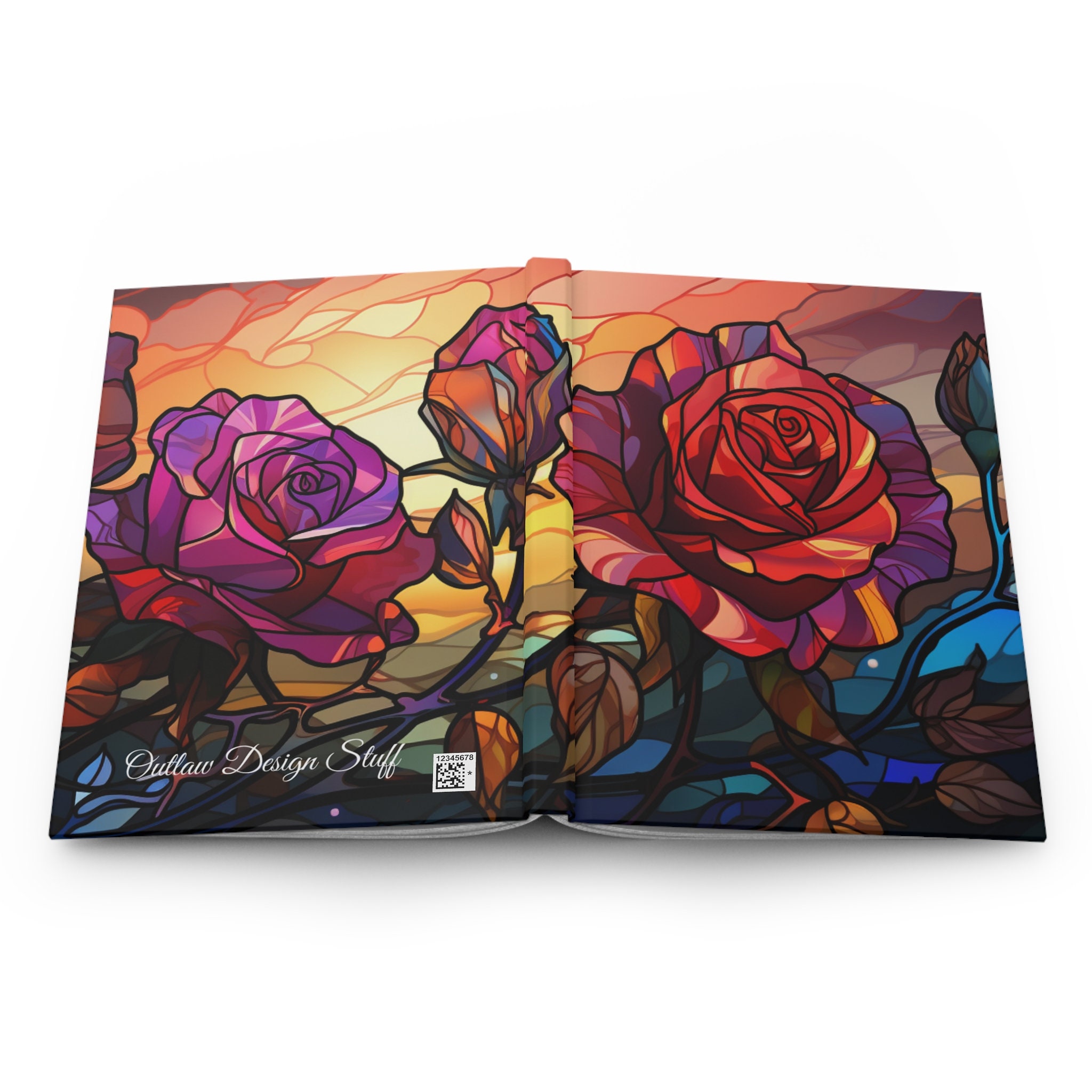 Stain Glass Flower Notebook Notepad Hardcover To-do Stationary - Etsy