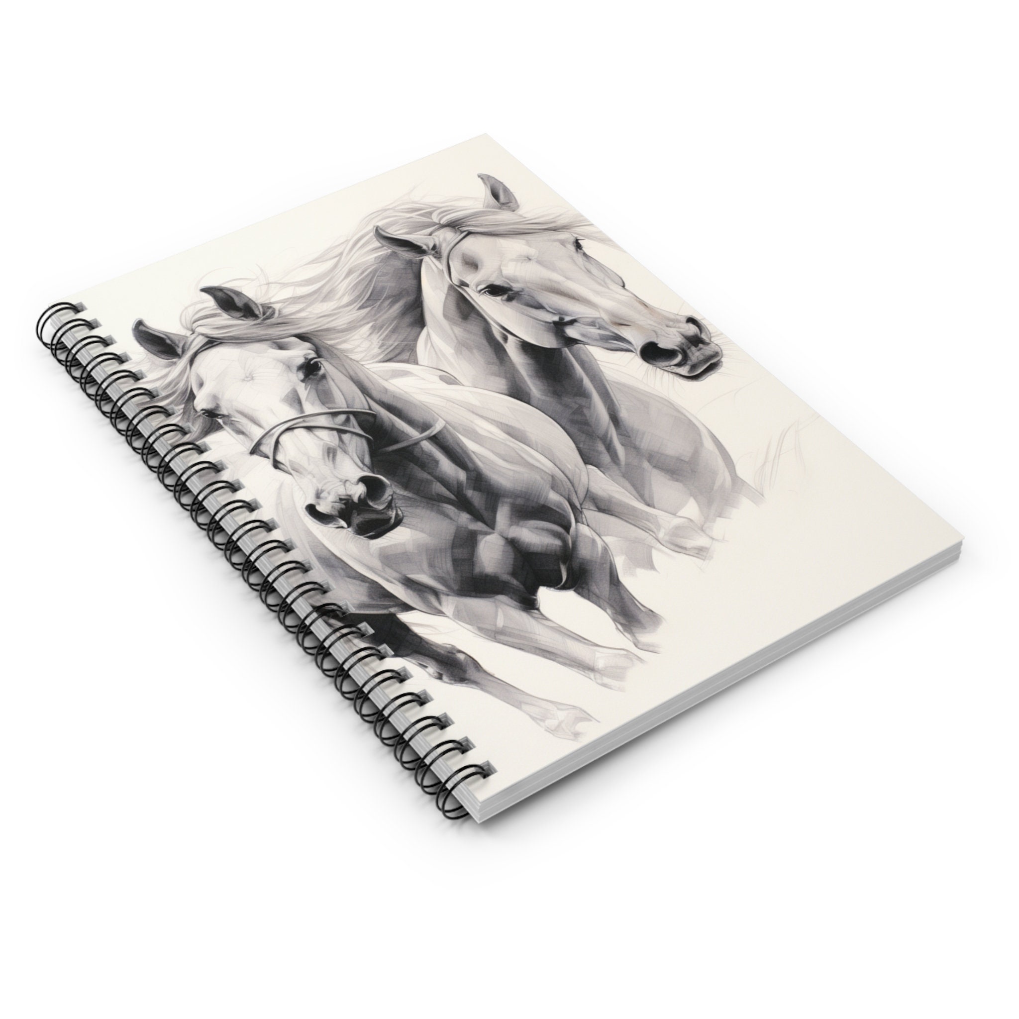 Horse Themed Notebook Lined Paper - Horse Gift or Horse Lovers Gift ...