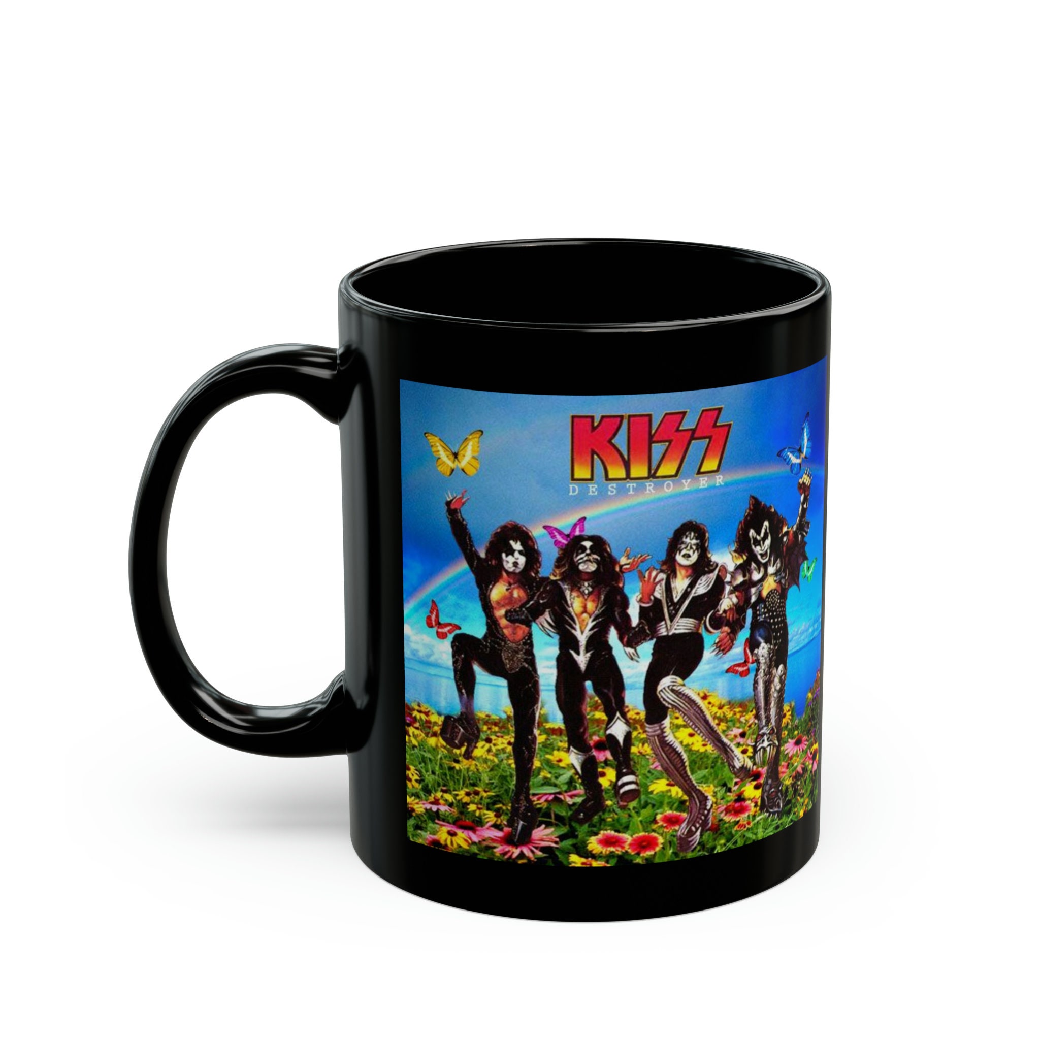 Kiss Rock Band Mug Destroyer Vintage Coffee Mug Album Cover Coffee Cup ...