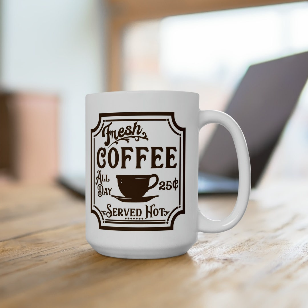 Classic Coffee Old Vintage Boho Style Coffee Mug Retro Design Coffee ...