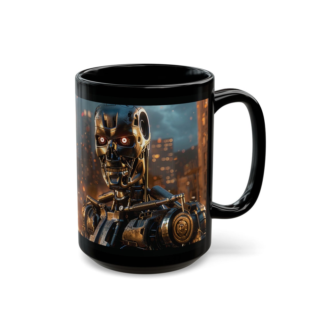 Terminator Coffee Mug Robot Mug Judgement Day Cyberdyne Systems Skynet ...