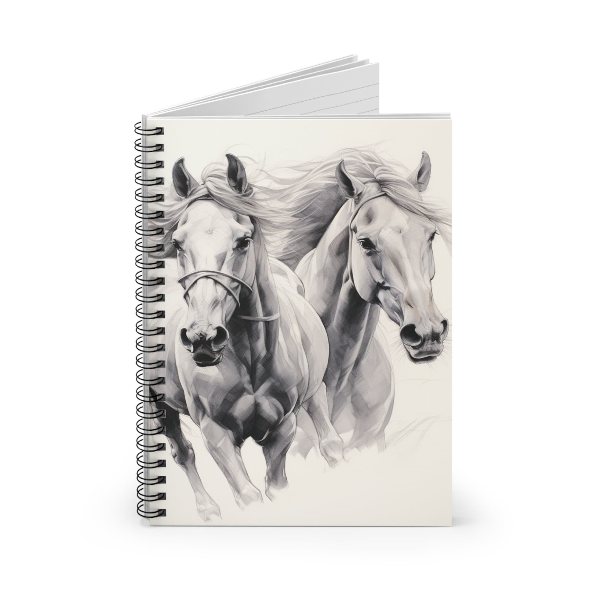 Horse Themed Notebook Lined Paper - Horse Gift or Horse Lovers Gift ...