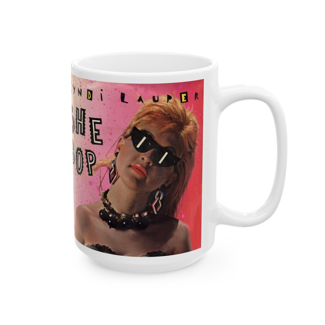 Cindi Lauper Band Vintage Ceramic Mug Retro 80s Rock Fun Music Icon ...