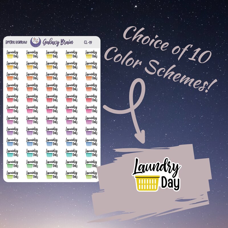 Laundry Stickers - Etsy