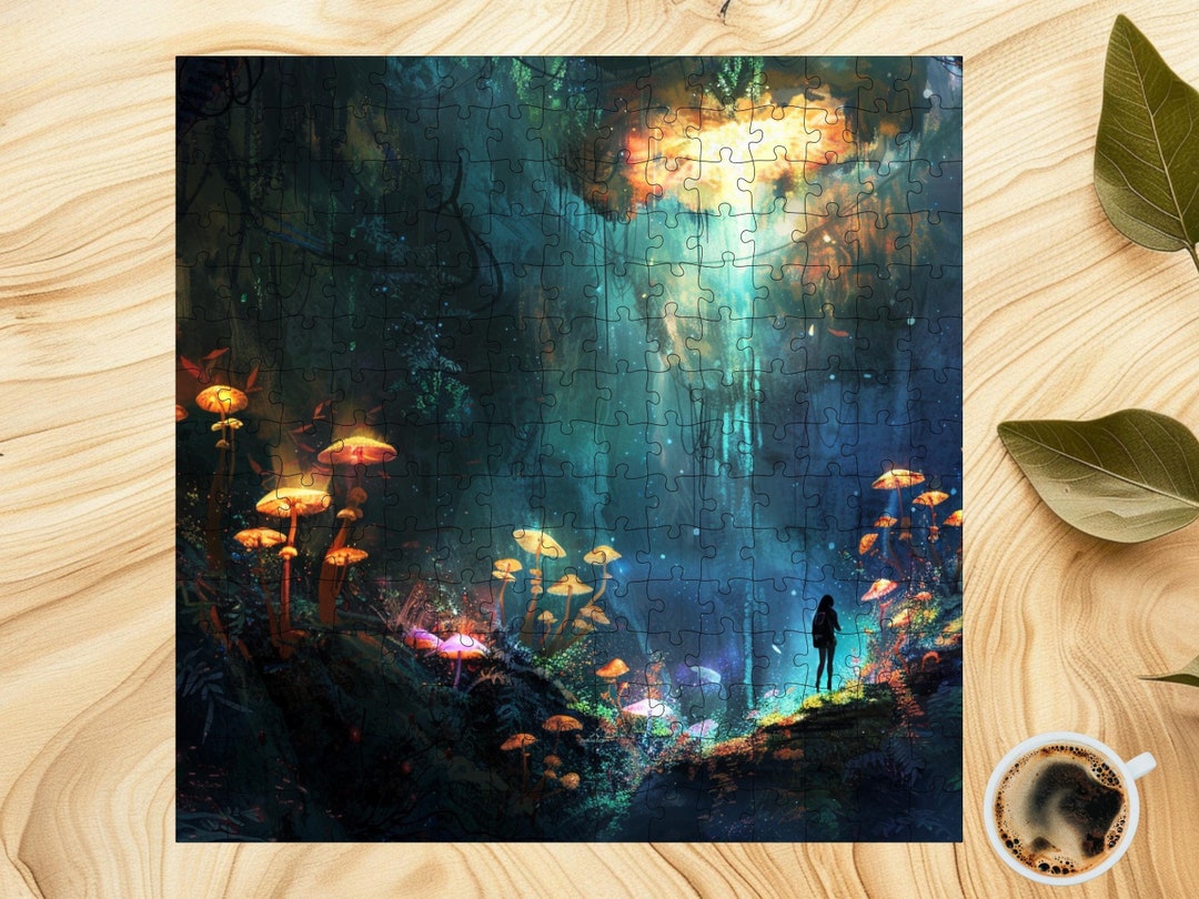 Trippy Shroom Jigsaw Puzzle 500 Pieces for Adults Kids Cave Fantasy ...