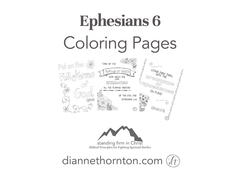 Ephesians 6 Coloring Pages - Etsy