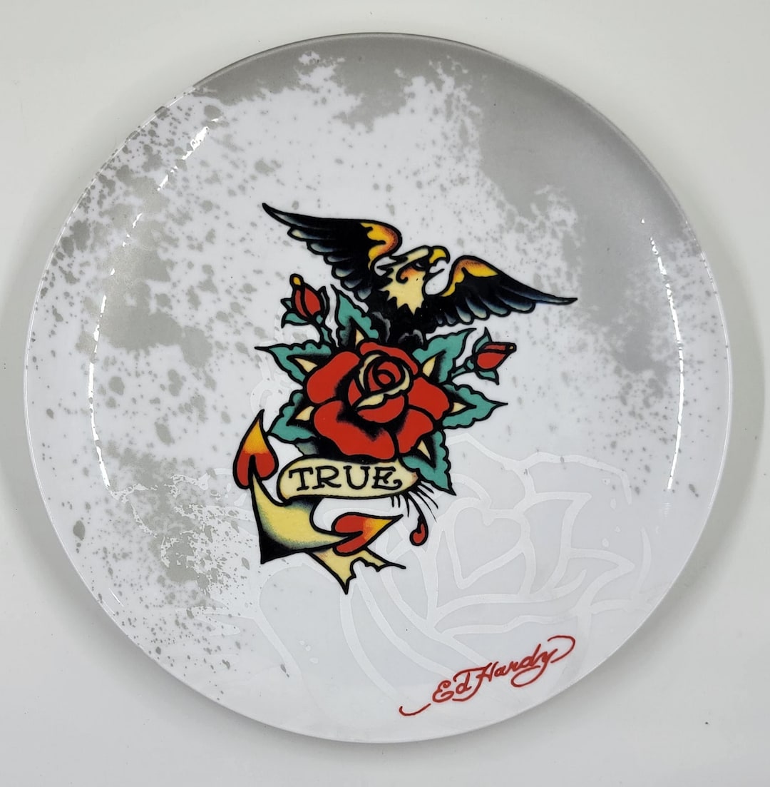 Ed Hardy 8" Plate - Etsy