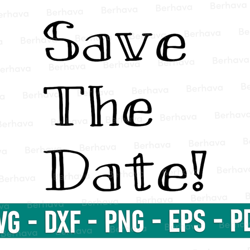 Save the Date Svg - Etsy