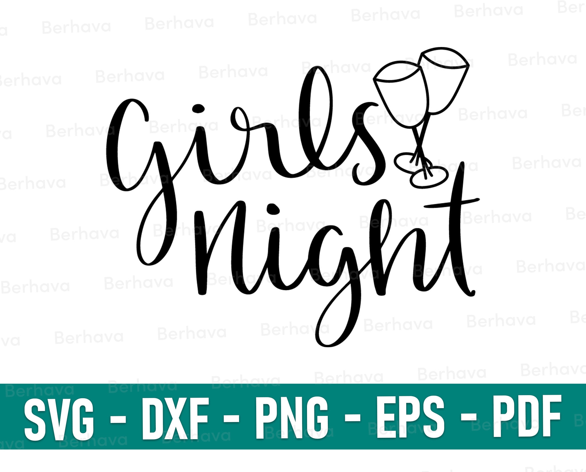 Girls Night Out Silhouette