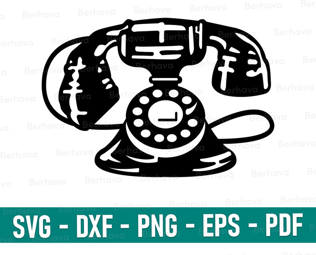 Dial Phone Svg,telephone Silhouette, Telephone SVG, Dial Phone Svg ...
