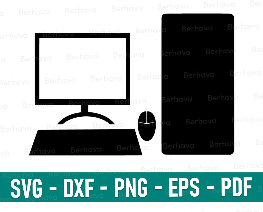 Computer Svg Computer Pngpc Svg Pc Cricutpc Png Pc Vector - Etsy
