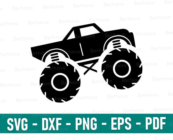 Monster Truck Svg Monster Truck Cricutmonster Truck Png | Etsy