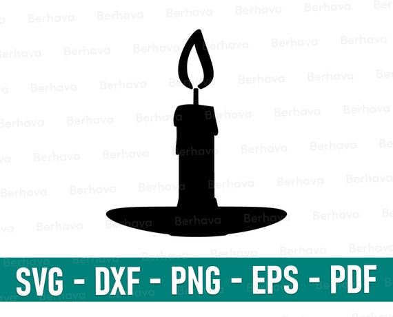 Candle Svg Candle Cricutcandle Png Candle Vector Clipart | Etsy