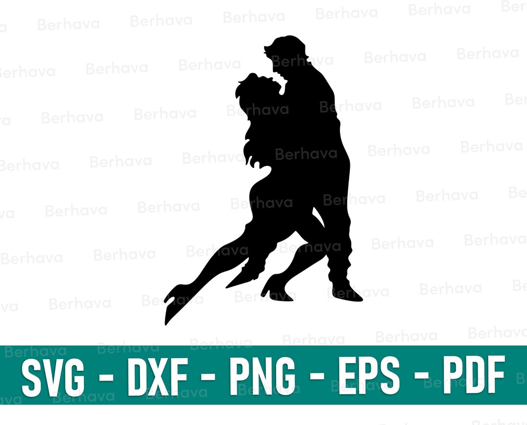 Dancing Couple Silhouette, Dancer Silhouettedance Svg, Dance Cricut ...