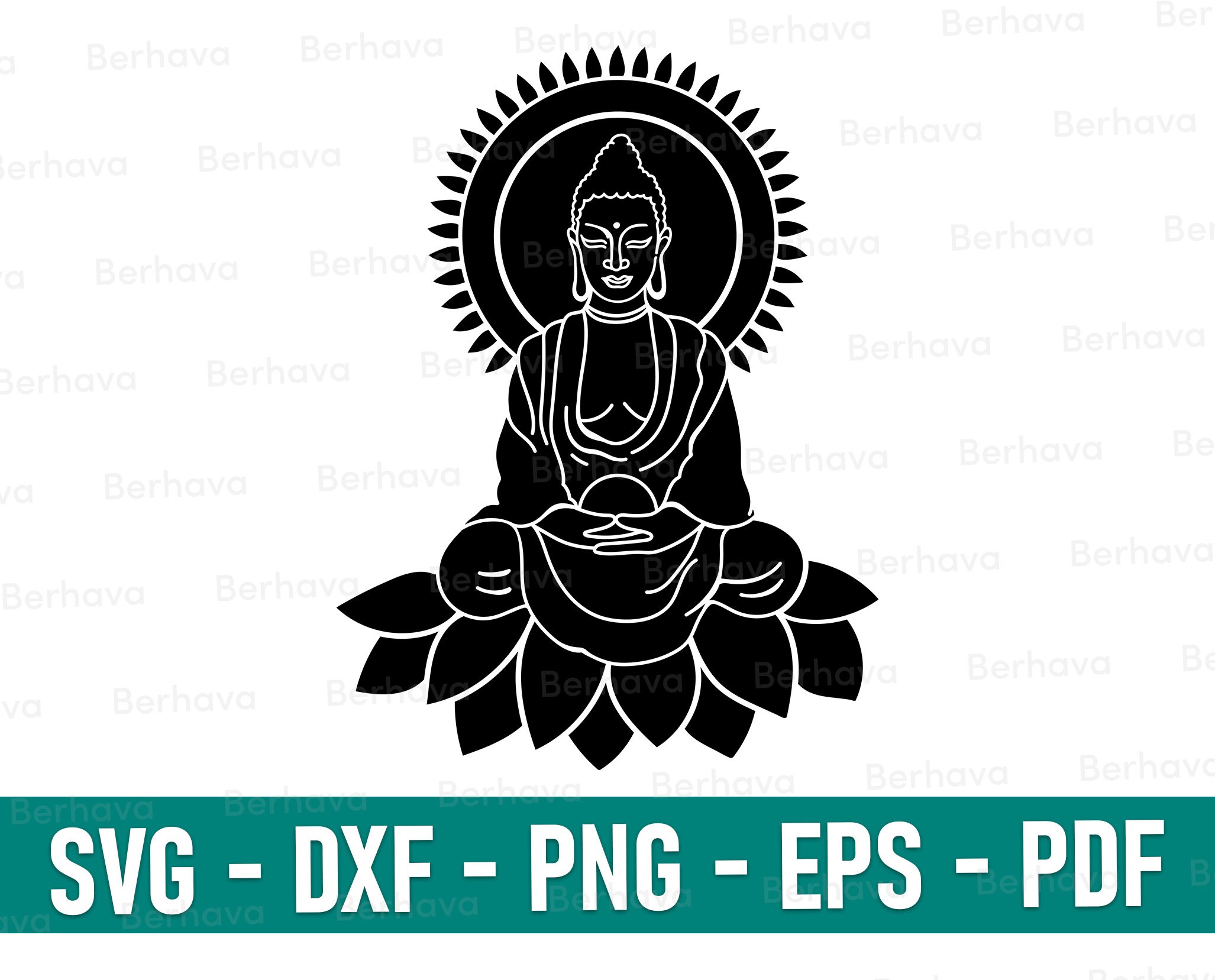 Art & Collectibles Buddha dxf Buddha Silhouette,Buddha Cut Buddha Print ...