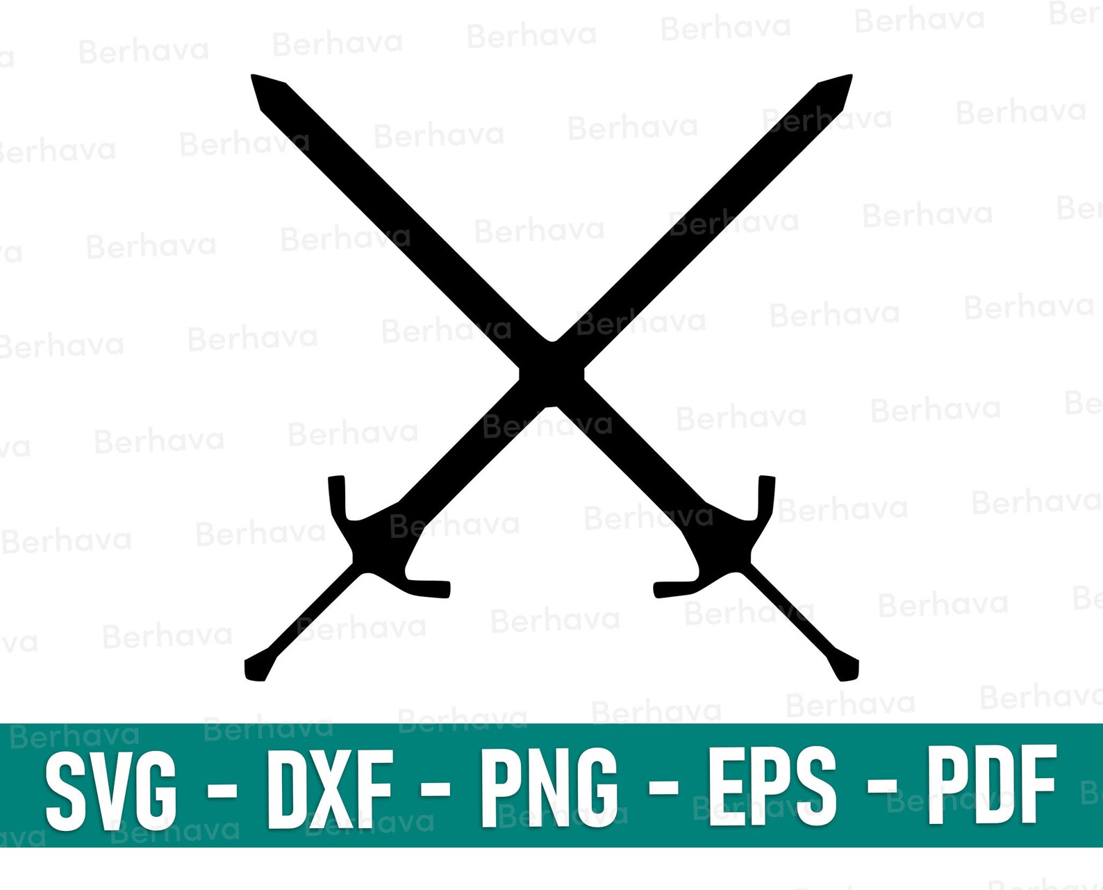 Crossed Swords Svg/png/dxf/eps/pdfswords Svg Swords - Etsy