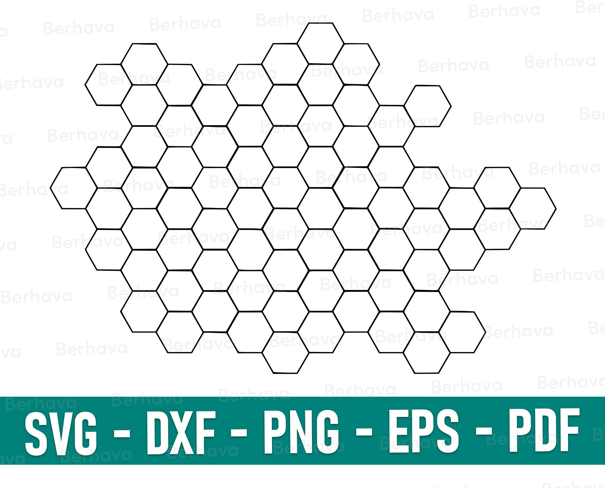Hexagon Svghoneycomb Pattern Svg Seamless Beecomb Pattern - Etsy Canada