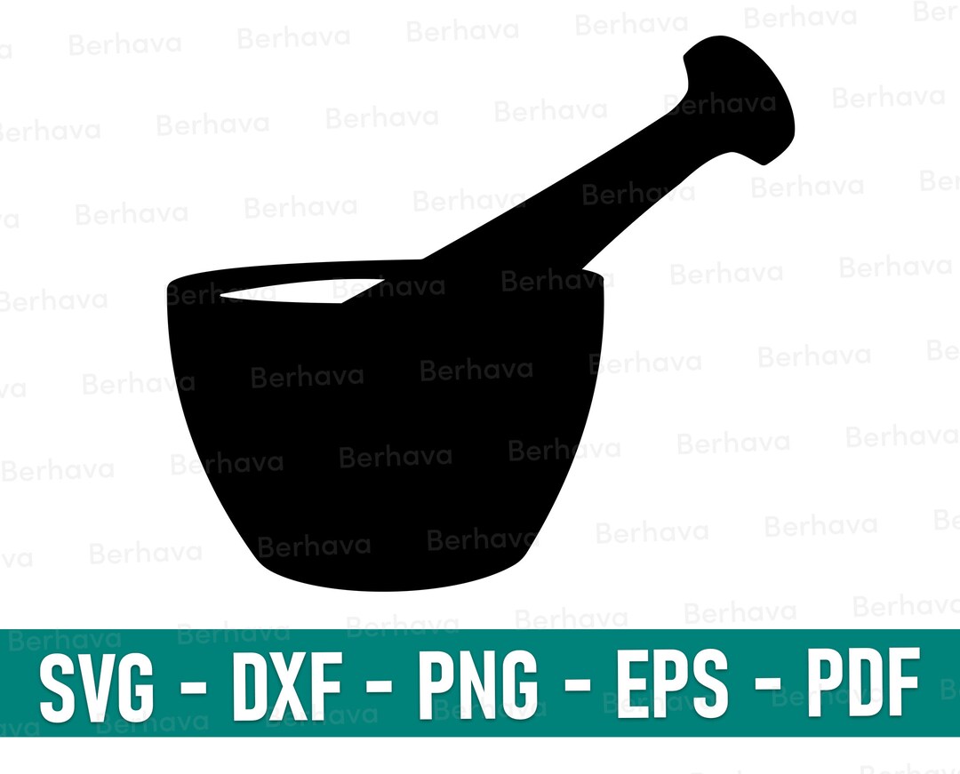 Mortar and Pestle SVG, Mortar and Pestle Print, Mortar and Pestle ...