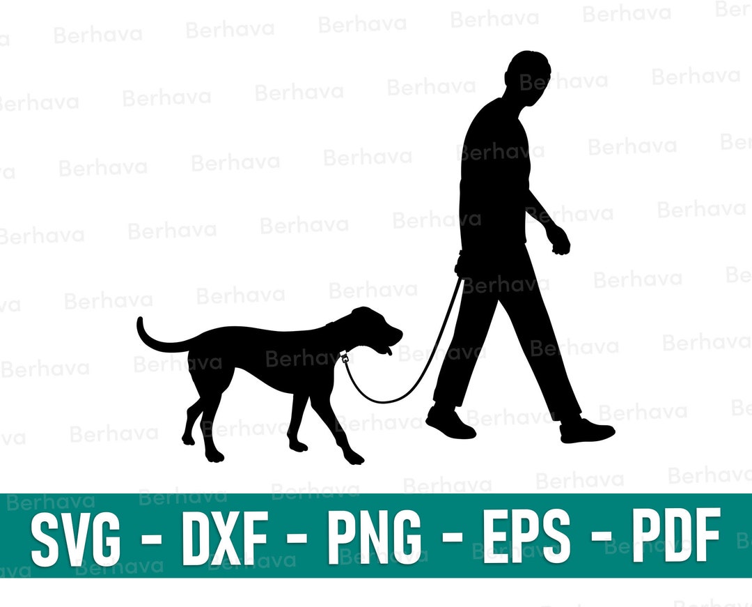 Dog Walking Svg, Dog Walking Cricut,dog Walking Png, Dog Walking Vector ...
