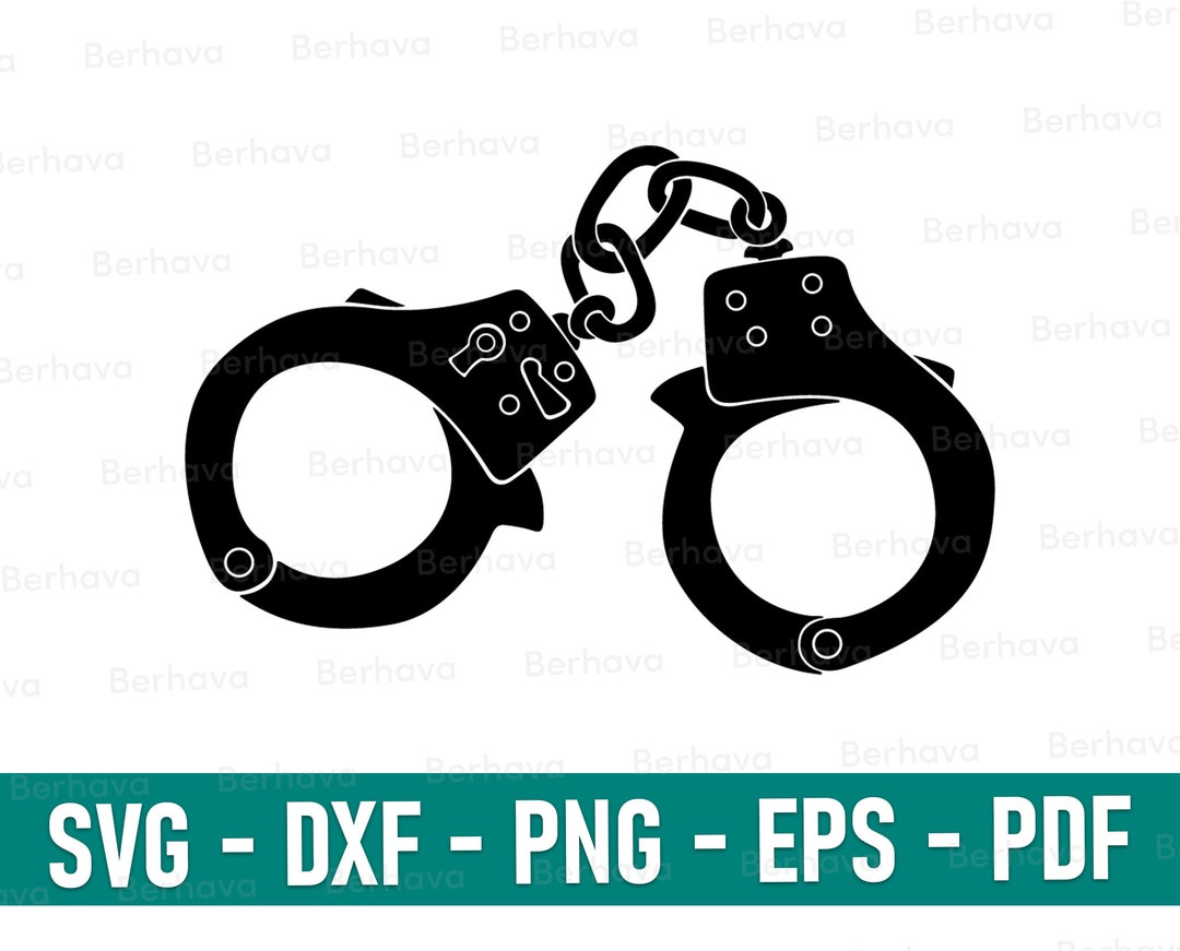 Handscuffs Svg, Handscuffs Cricut,handscuffs Png, Handscuffs Vector ...